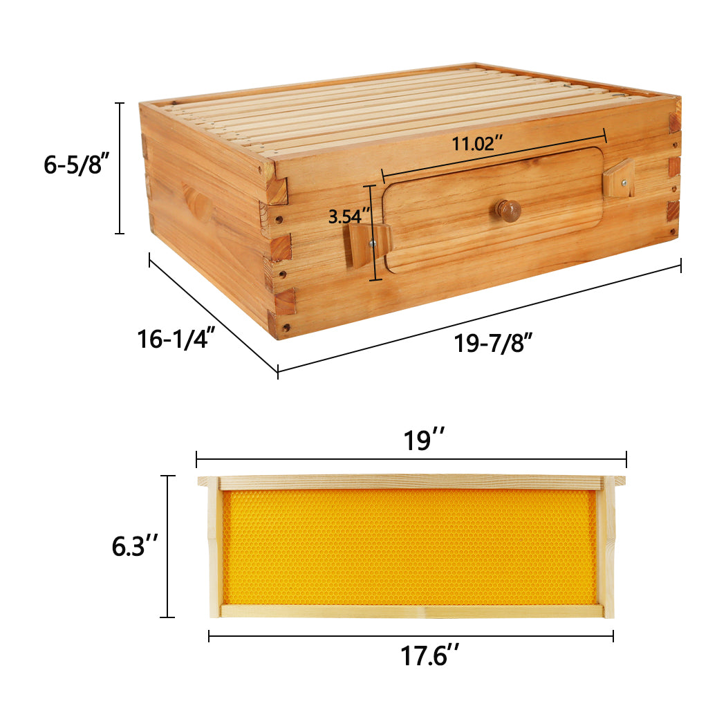 Logo Free Wax Deep And Super Bee Boxes – BeeCastle Hives