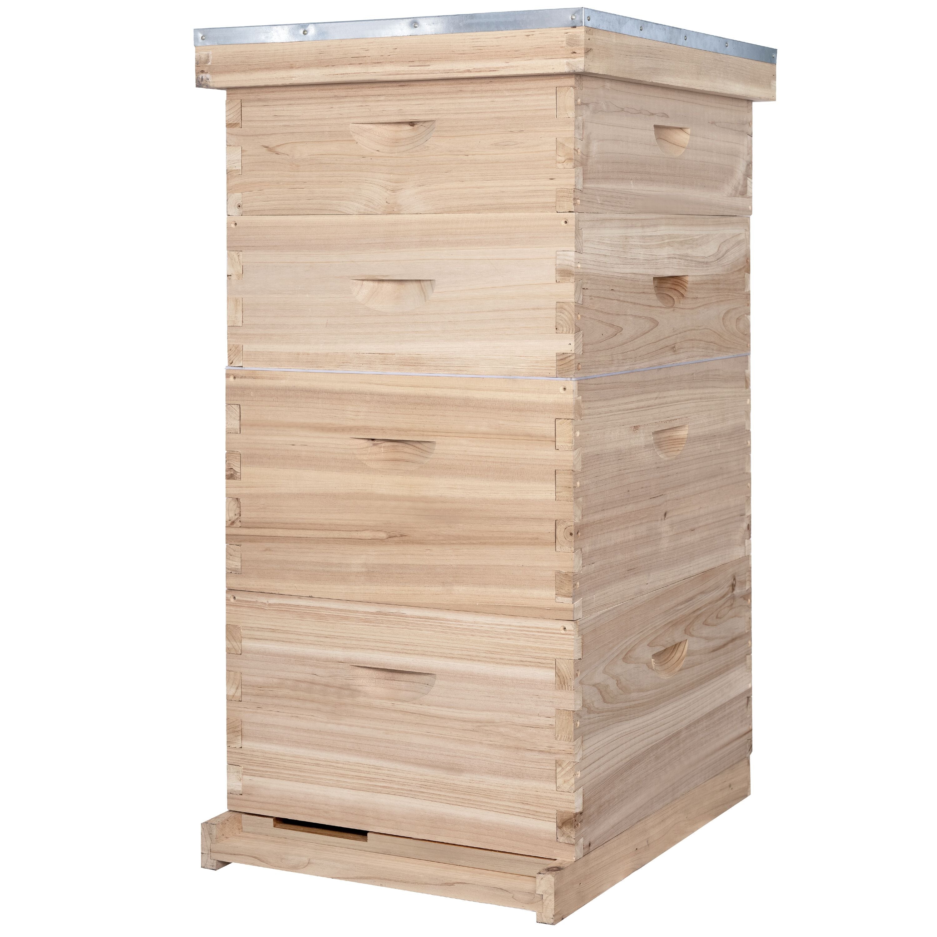 BeeCastle Unwaxed 10 Frame 4 Layer Cedar Wood Beehive Kit – BeeCastle Hives