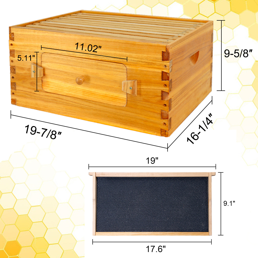Logo Free Wax Deep And Super Bee Boxes – BeeCastle Hives